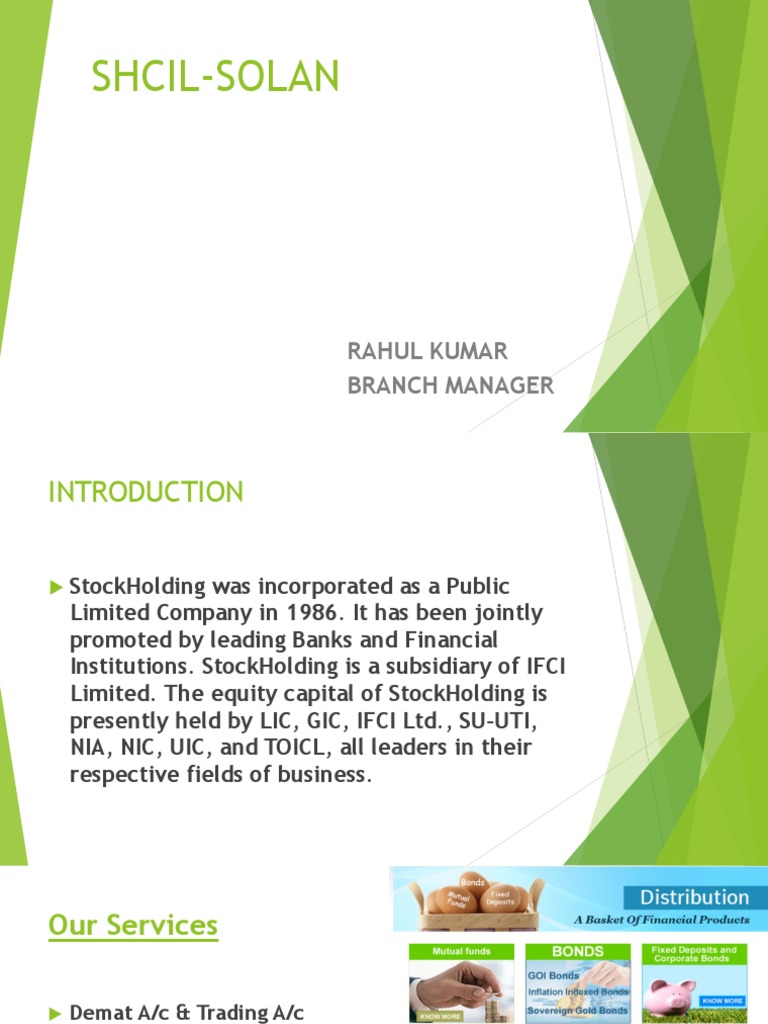 Shcil-Solan: Rahul Kumar Branch Manager | PDF | Pension | Financial ...