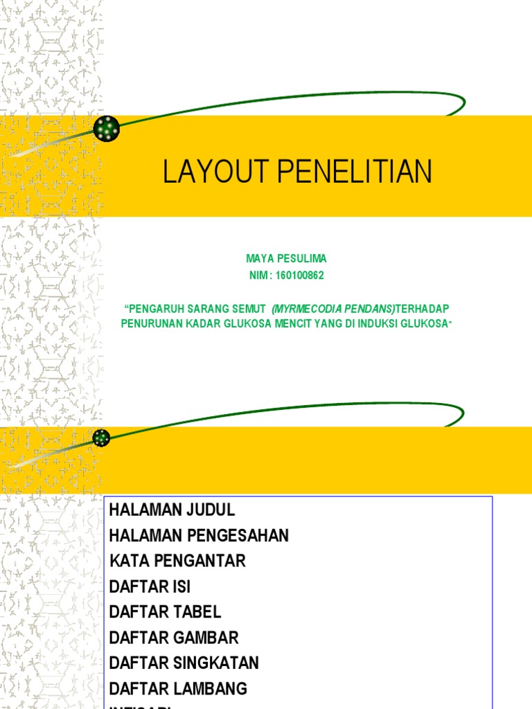 Layout Penelitian | PDF