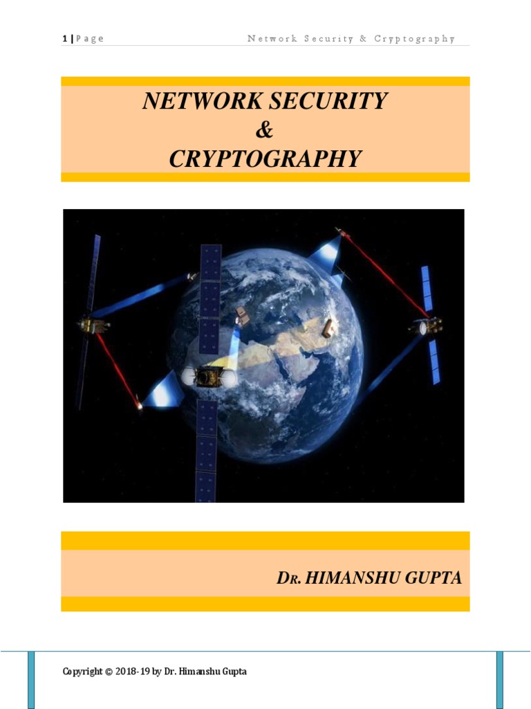 Network Security & Cryptography Book | PDF | Cryptography | Key ...