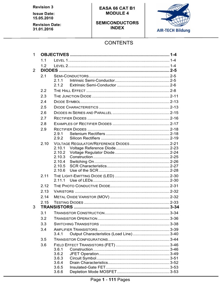Easa 66 Cat B1 Semiconductors Index