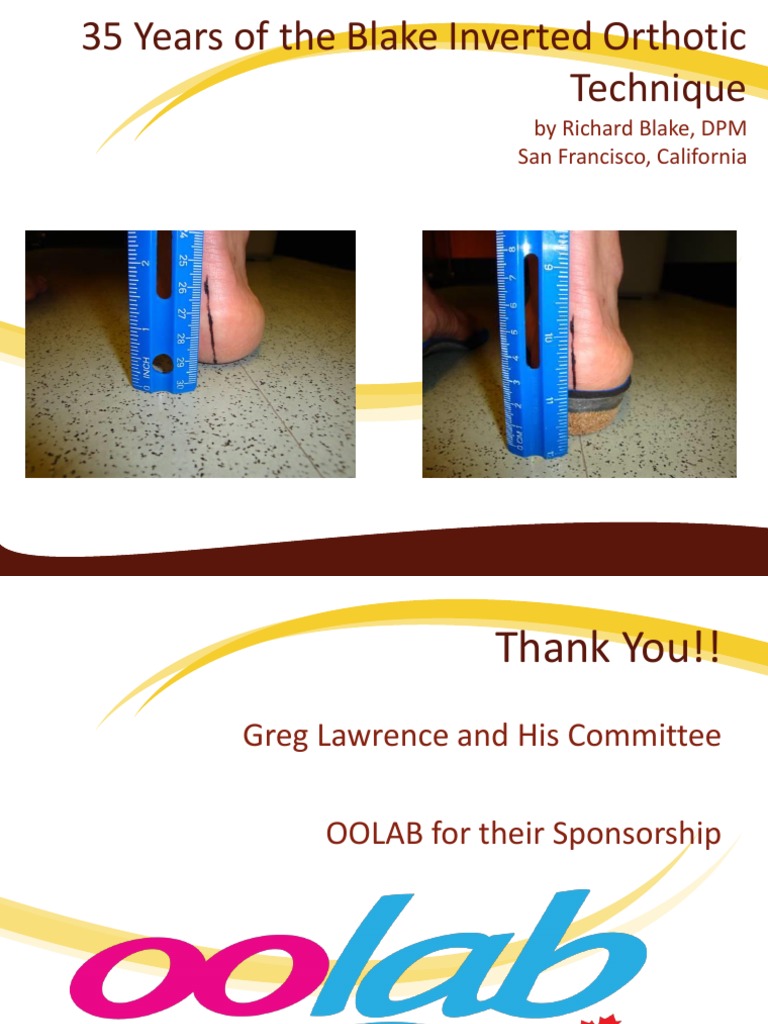 35 Years Inverted Orthotic Technique | PDF | Foot | Lower Limb Anatomy