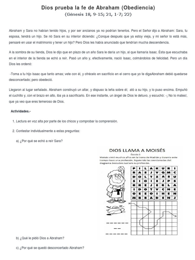 Dios Prueba La Fe de Abraham | PDF