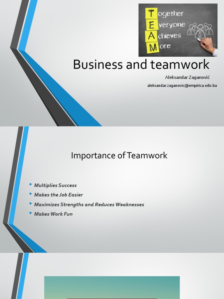 Business and Teamwork Presentation | PDF