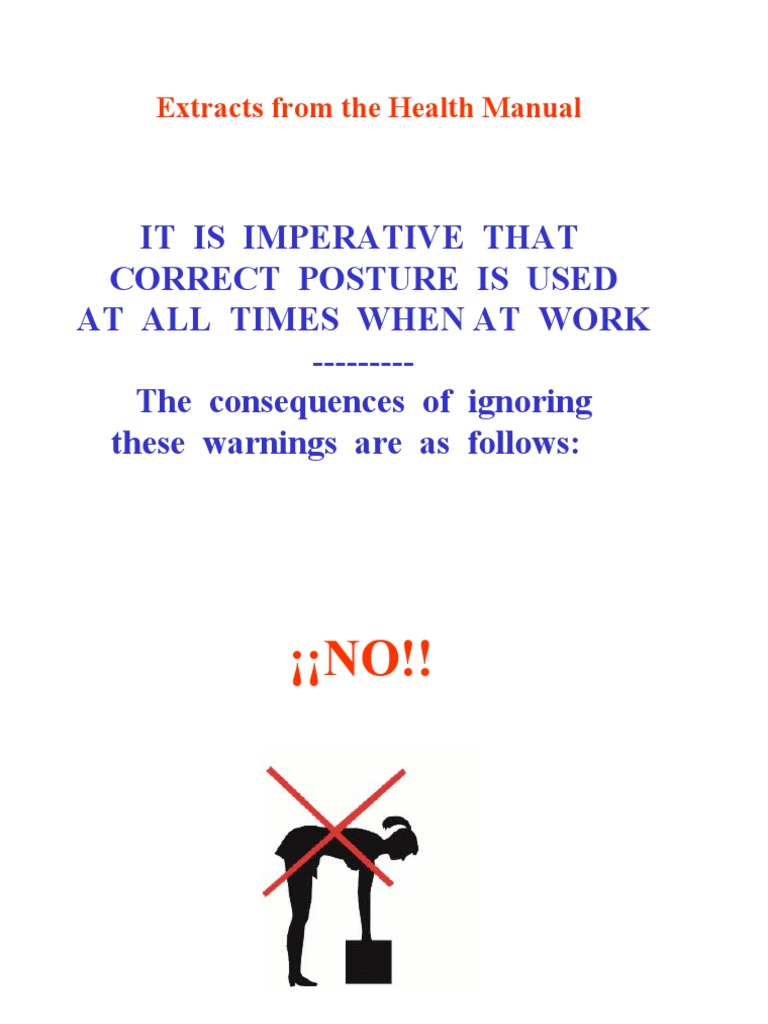 Correct Posture | PDF | Wellness