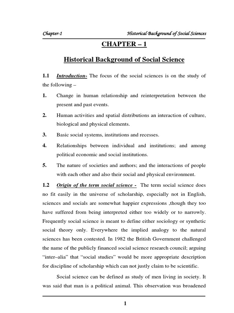 10 - Chapter 1 Intro To Social Science | PDF | Social Science | Sociology