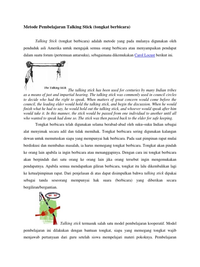 Metode Pembelajaran Talking Stick | PDF