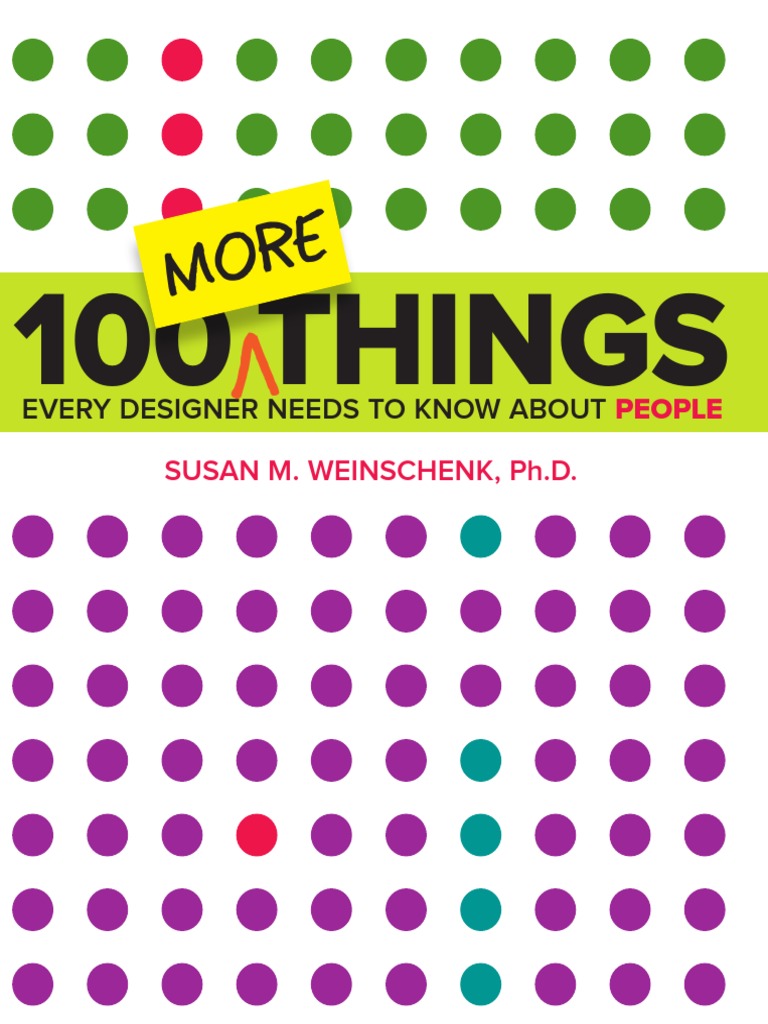 100more Things Every Designer Needs To Know | PDF | Visual Perception ...