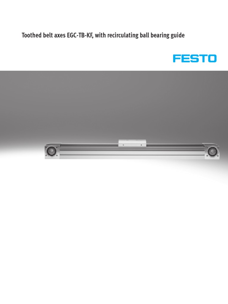 Toothed Belt Axes Egc Tb Kf With Recirculating Ball Bearing Guide