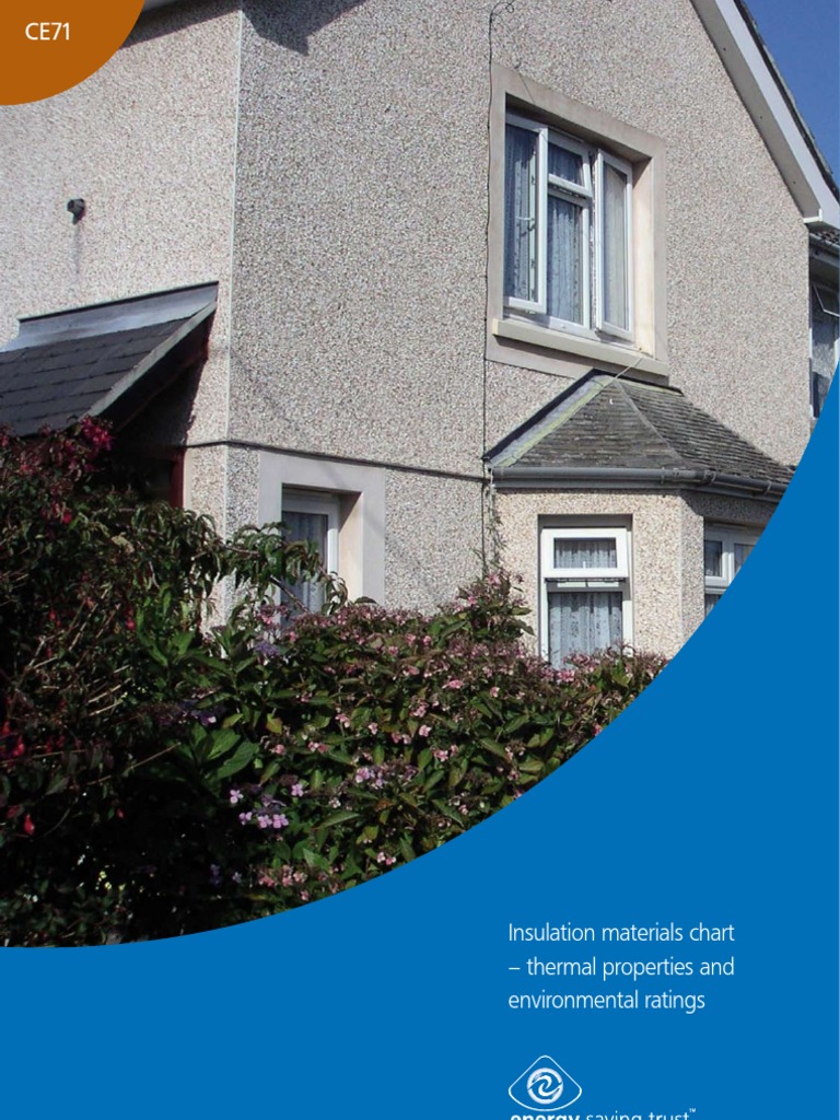CE71 - Insulation Materials Chart | PDF | Thermal Insulation | Building ...