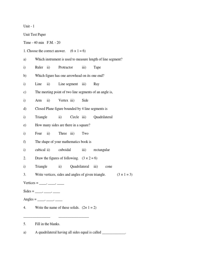 Math 3 Unit Test | PDF | Rounding | Triangle