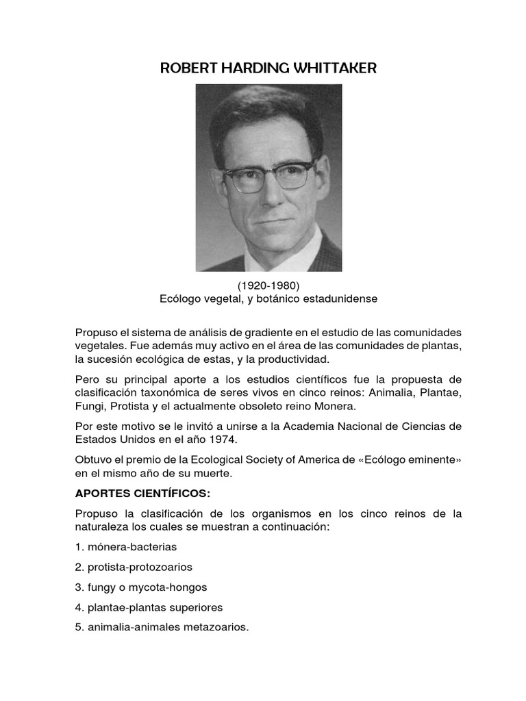 Robert Harding Whittaker | PDF