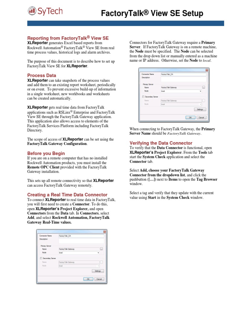 Technical Rockwell Automation FactoryTalk ViewSE | PDF | Databases | Oracle Database