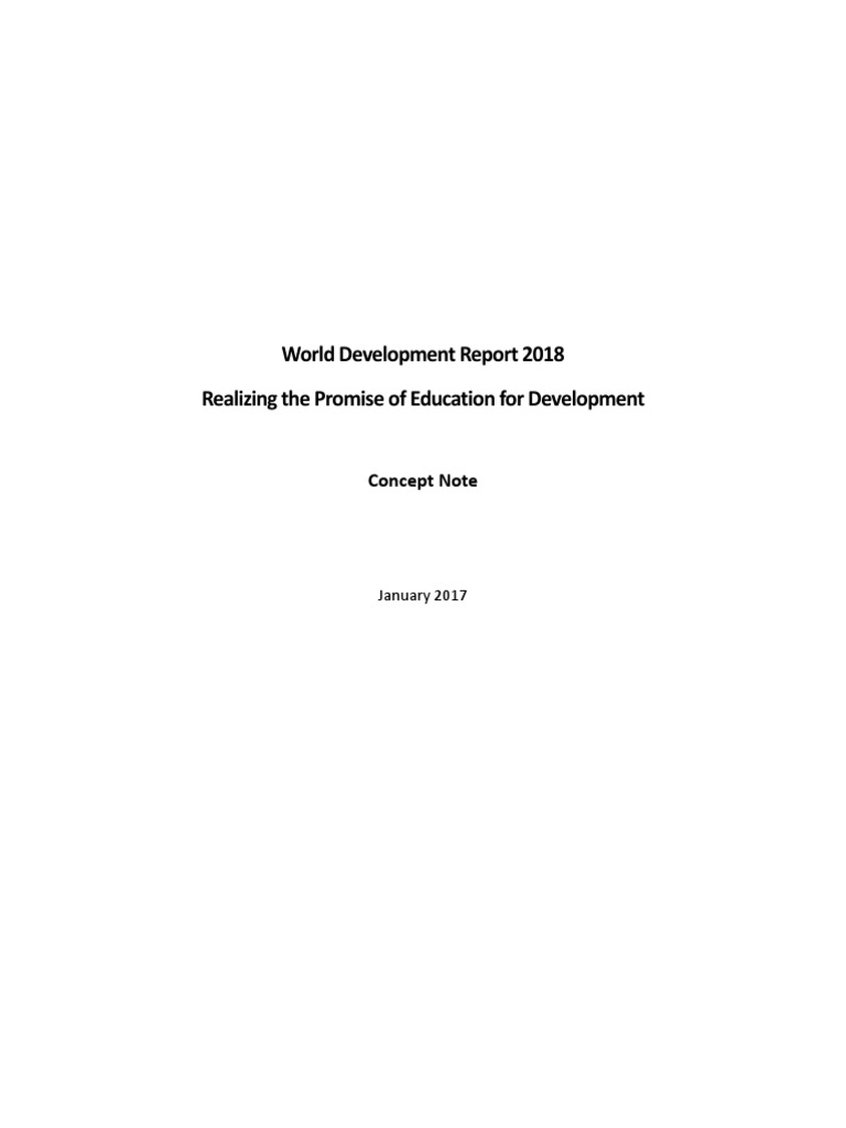 World Development Report | PDF | Economic Growth | Teachers
