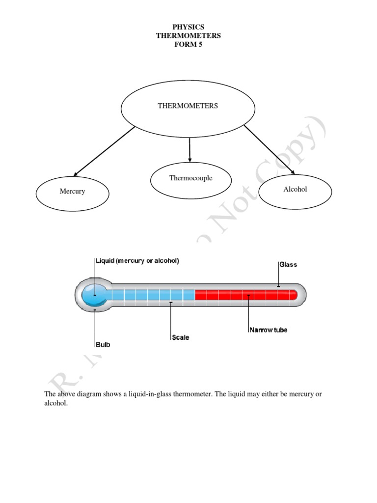 Physics - Thermometer | PDF | Thermometer | Thermocouple