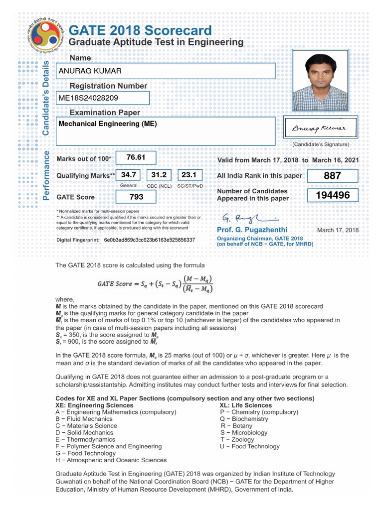 Anurag Kumar: Mechanical Engineering (ME) | PDF