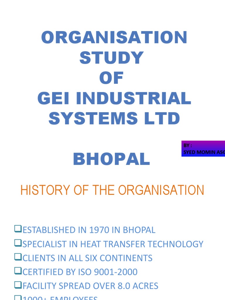 GEI Industrial Systems Overview and Analysis | PDF