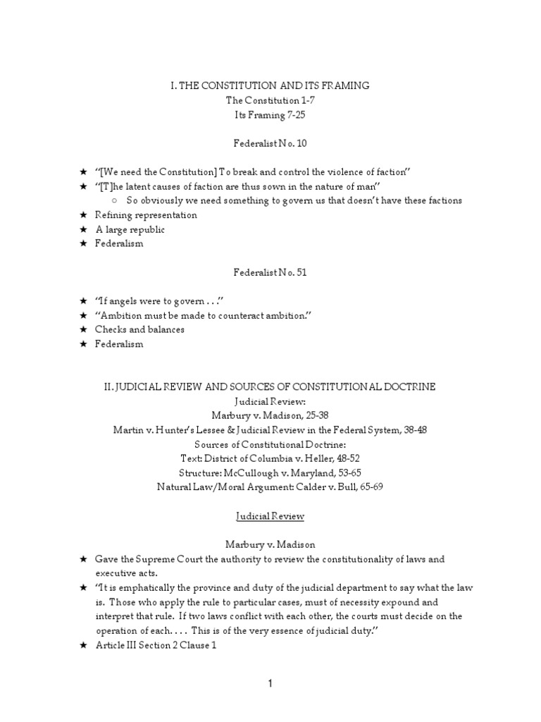 Constitution, Judicial Review, and Doctrine | PDF | Commerce Clause ...