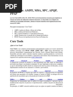 Manual de Core Tools | PDF | Calidad (comercial) | Planificación
