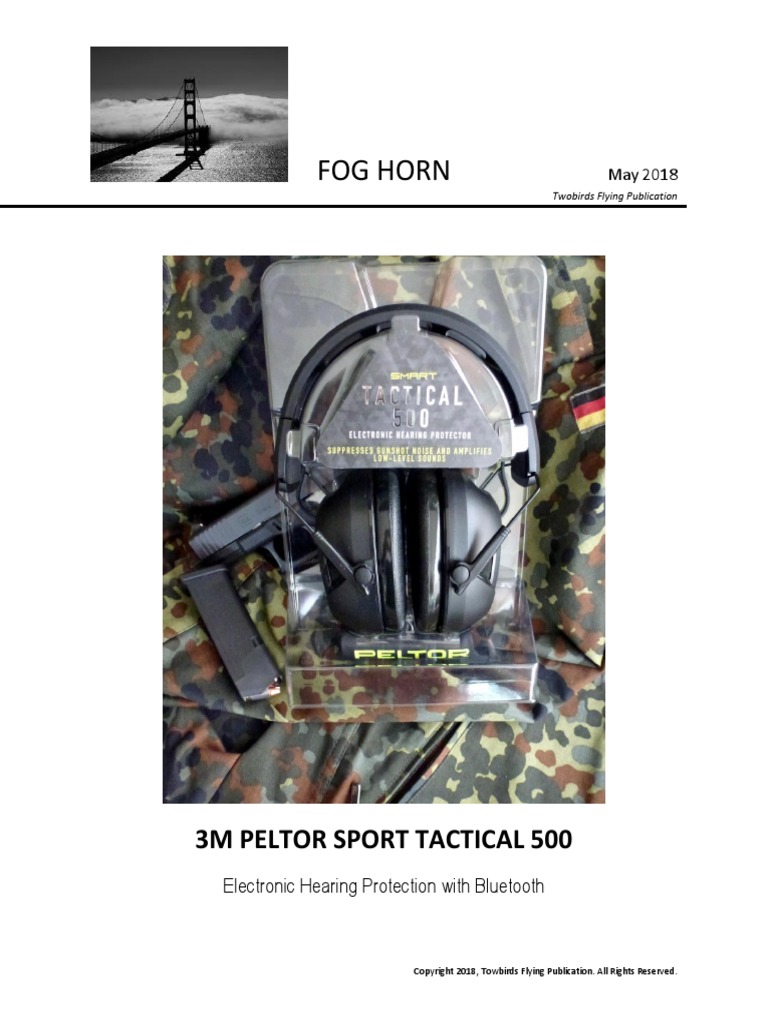 3M PELTOR SPORT TACTICAL 500 Hearing Protection | PDF | Noise | Waves