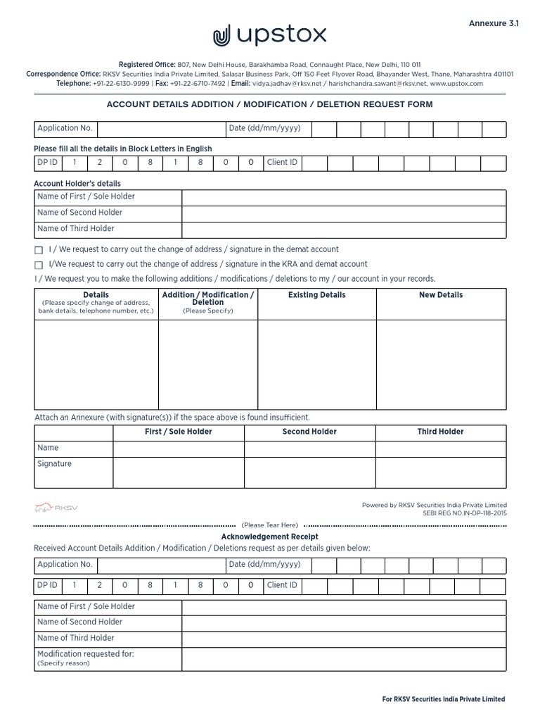 Nomination Forms For Change of Nominee | PDF | Government Information ...