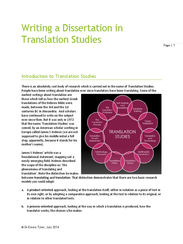Writing A Dissertation in Translation Studies-P | PDF | Translations ...