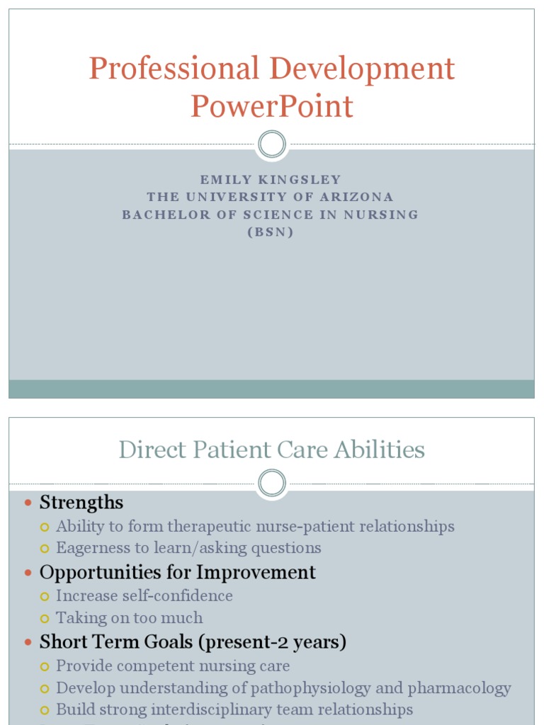 Professional Development | PDF | Nursing | Leadership