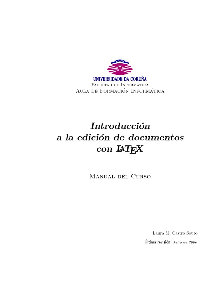 Manual Curso LATEX | PDF | Te X | Compilador