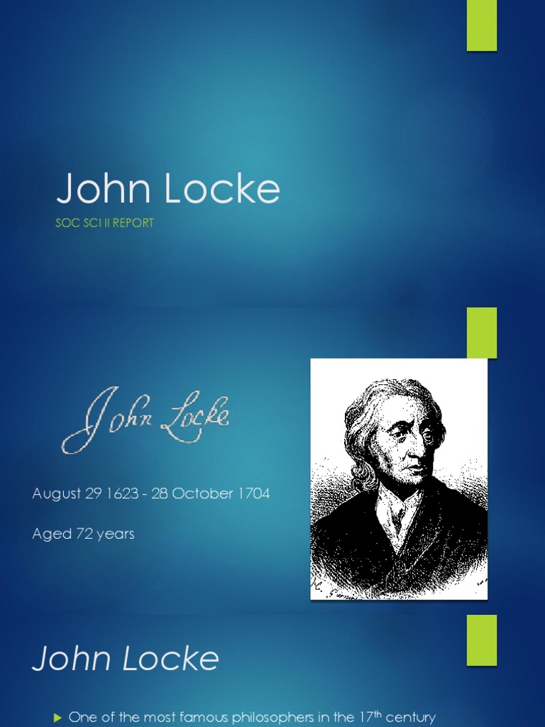 John Locke Presentation | PDF | John Locke | Cognitive Science