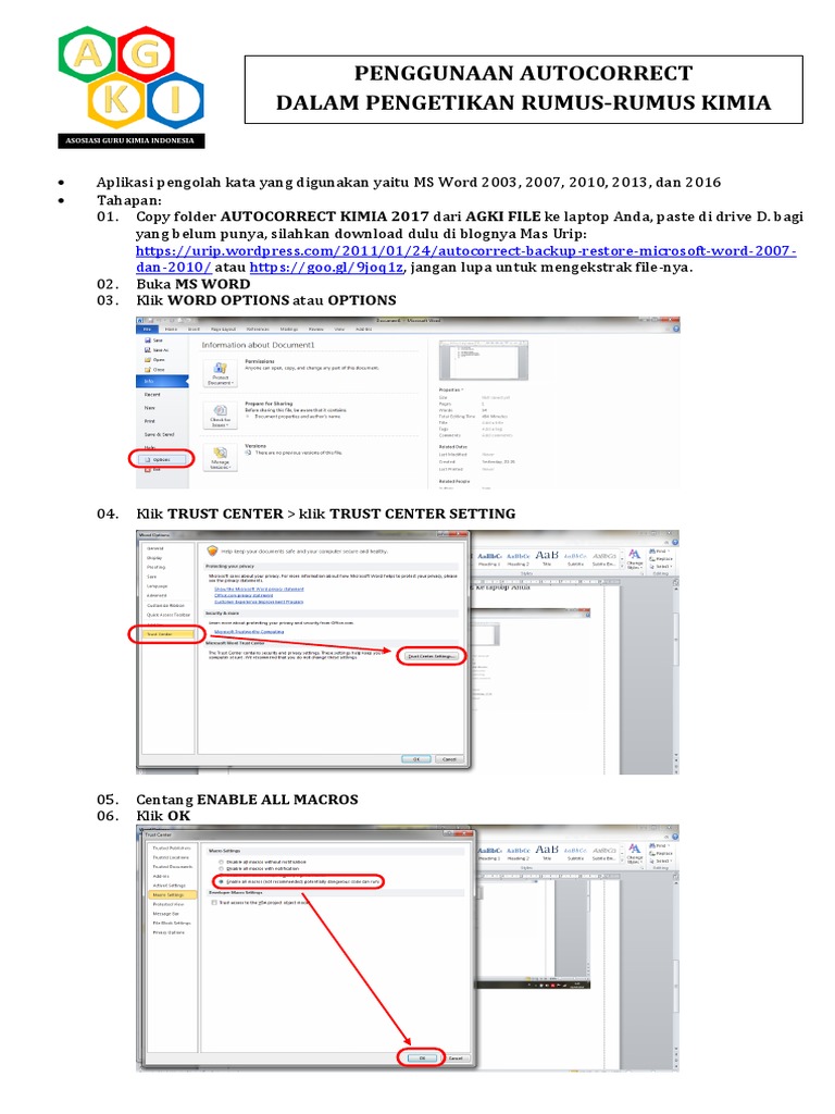 Step by Step Autocorrect Agki | PDF