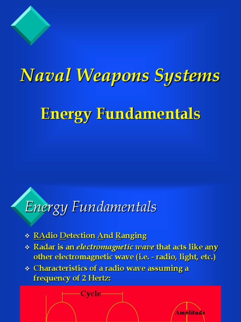Naval Weapons Systems: Energy Fundamentals | PDF | Waves | Wavelength