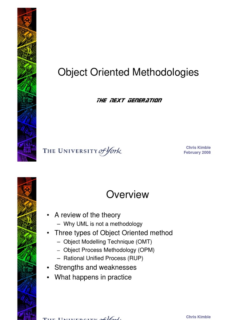 Object Oriented Methodologies: The Next Generation | Download Free PDF ...
