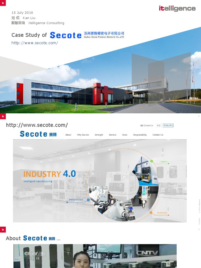 12 - Itelligence - Case Study-Secote-China PDF | PDF | Enterprise ...