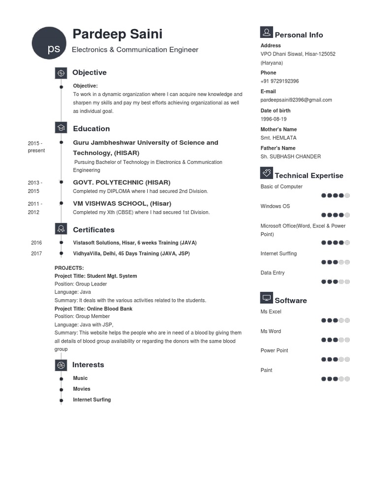 Pardeep Saini: Personal Info | PDF | Microsoft | Intellectual Works