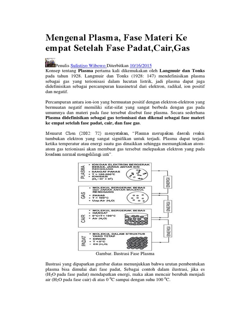 Memahami Fase Plasma dalam Materi | PDF | Sains & Matematika