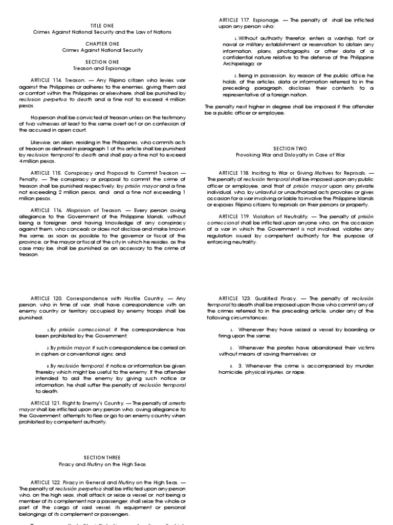 Espionage and Treason Laws | PDF | Forgery | Treason