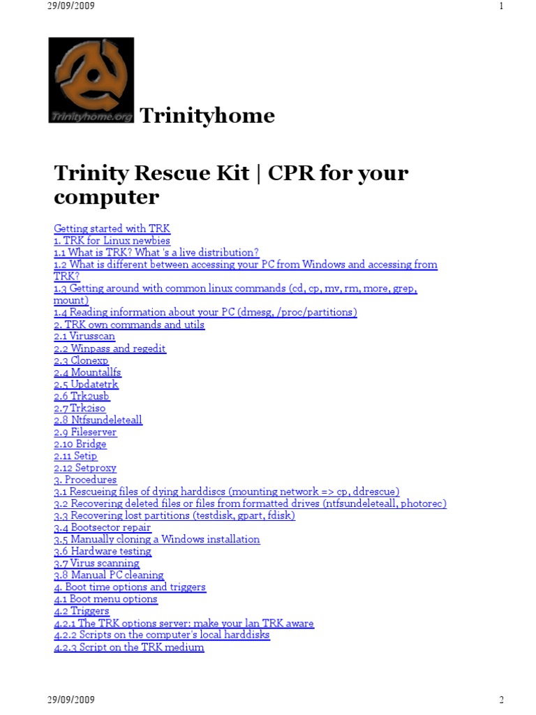 A Comprehensive Guide to Using Trinity Rescue Kit for Computer Repair ...