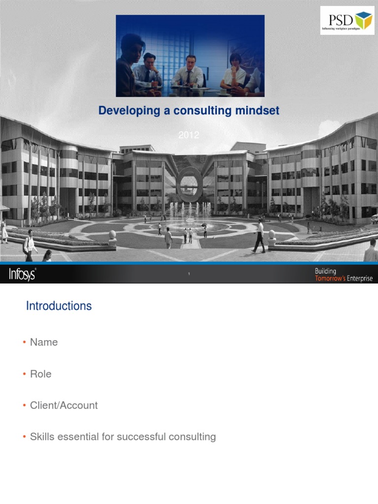 Consulting Mindset | PDF | Consultant | Strategic Management