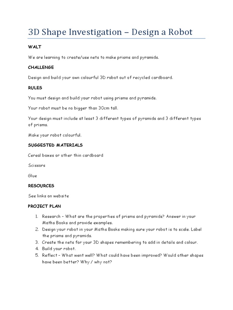 3d Shape Investigation | PDF