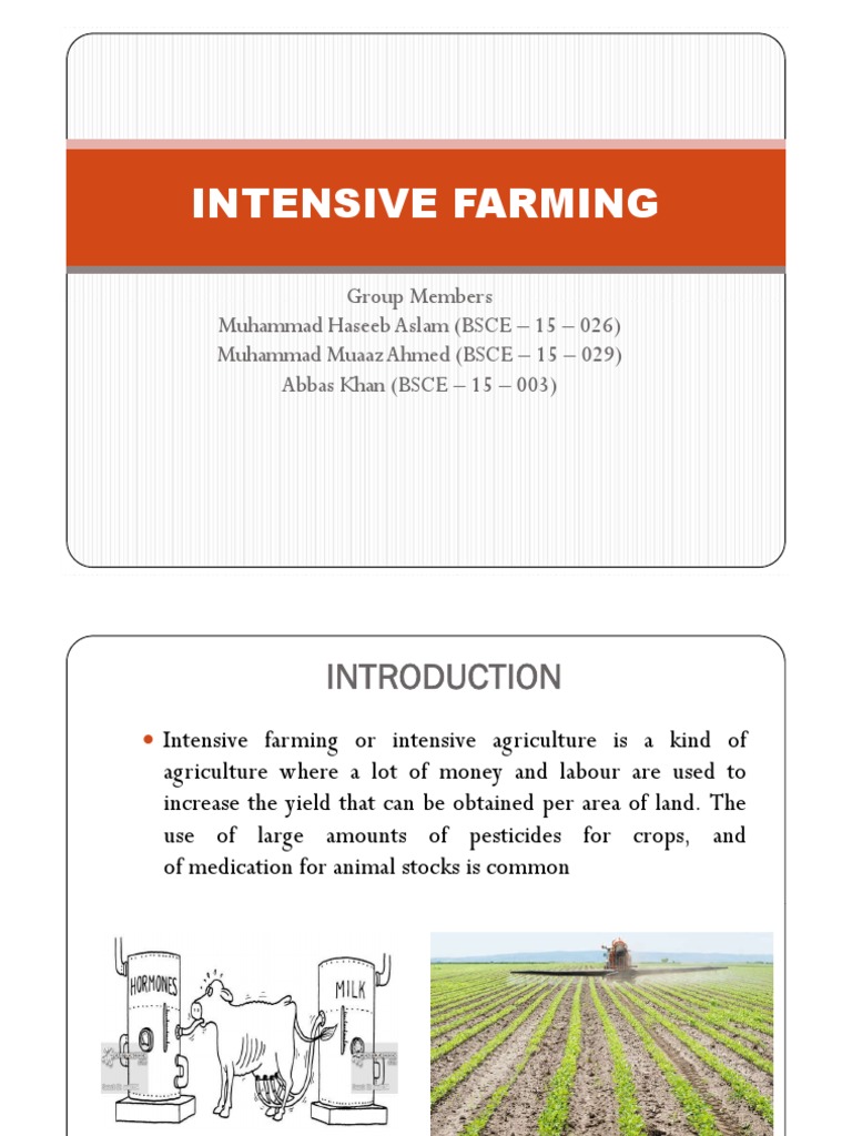 Intensive Farming Pesticides