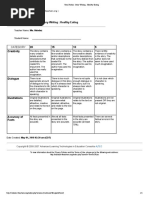 Your Rubric Making A Poster Healthy Eating | PDF | Behavior ...