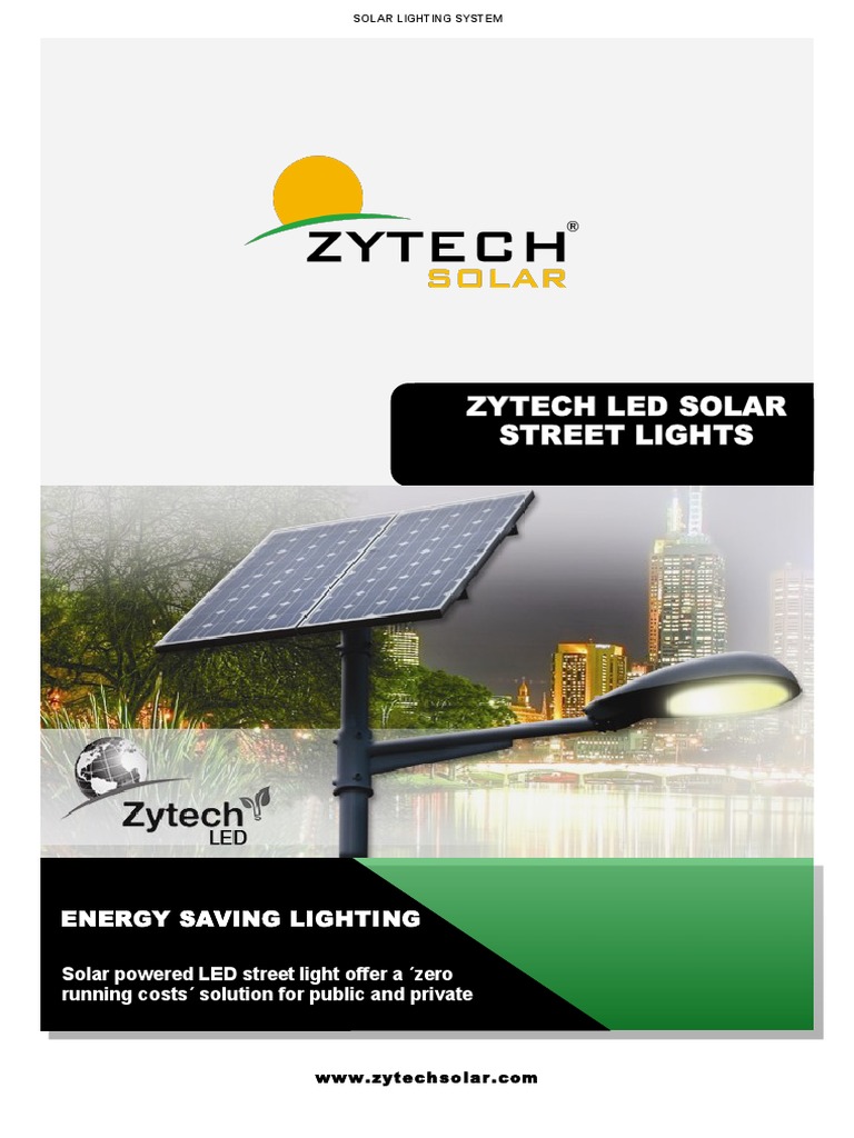 Zytech Solar Lighting | PDF | Solar Power | Battery (Electricity)