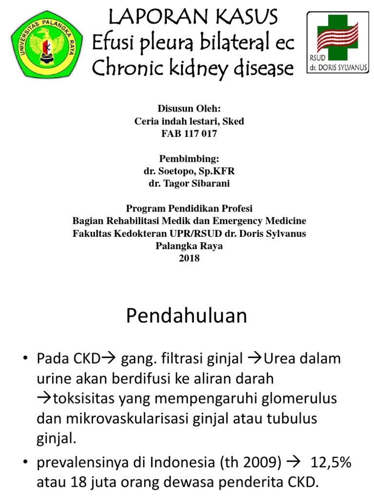 Lapsus CKD Dan Efusi Pleura | PDF