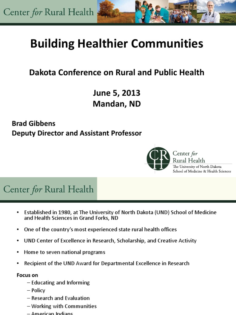 Building Healthier Communities | PDF | Community | Preventive Healthcare