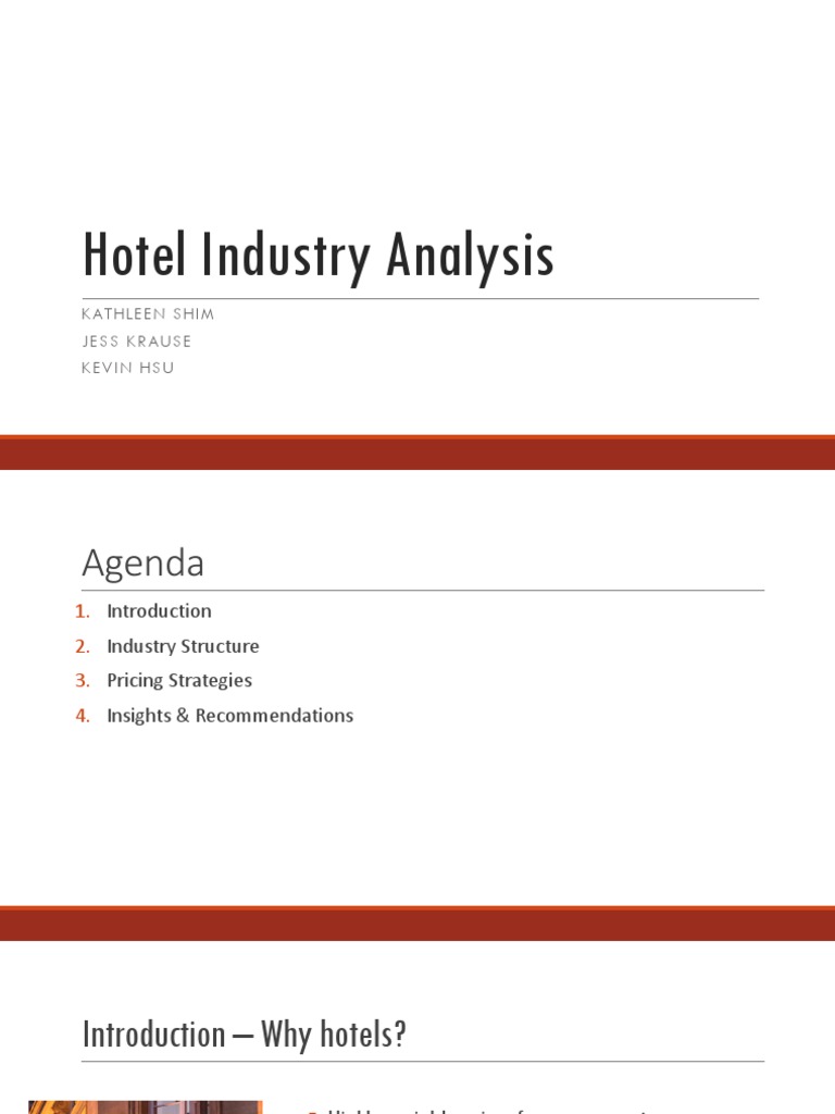 Hotel Industry Analysis - FINAL | PDF | Price Discrimination | Hotel