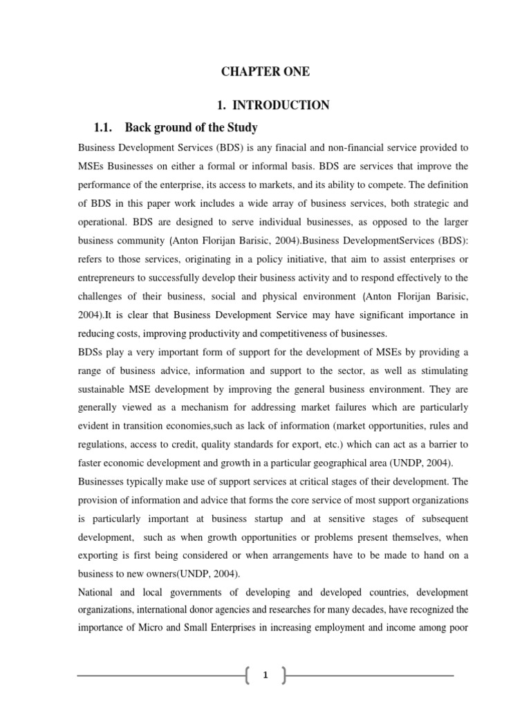 Final Best Research Chapter One-Five | PDF | Microcredit | Entrepreneurship