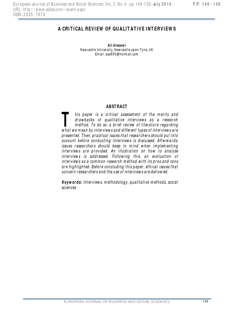 509d PDF | PDF | Interview | Qualitative Research