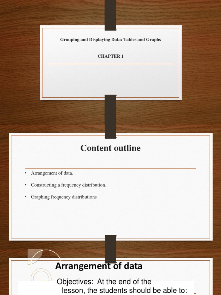 Grouping and Displaying Data: Tables and Graphs | PDF | Chart | Statistics
