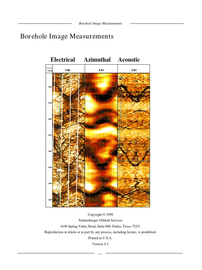 Borehole Imaging SLB | PDF | Equalization (Audio) | Histogram