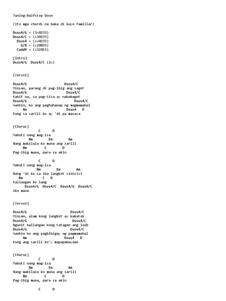 AKO MUNA CHORDS by Yeng Constantino @ | PDF