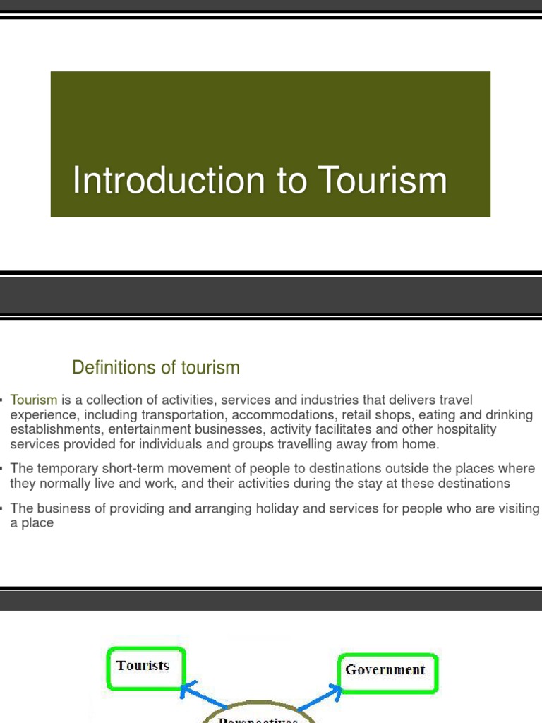 Introduction To Tourism | PDF | Tourism | Economies